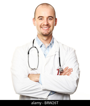 Doctor isolated on the white background Stock Photo - Alamy