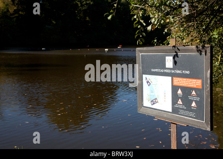 Mixed Bathing Pond on Hampstead Heath London Stock Photo - Alamy