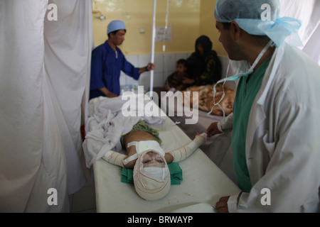 burn victims of a IED attack in Afghanistan Stock Photo - Alamy
