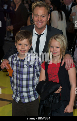 Jason Donovan and his children attend The London Uk Premiere of ...