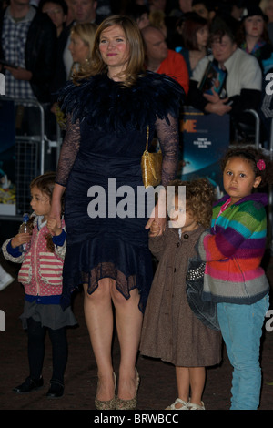 Jessica Hynes and her children attend The European Premiere of ...