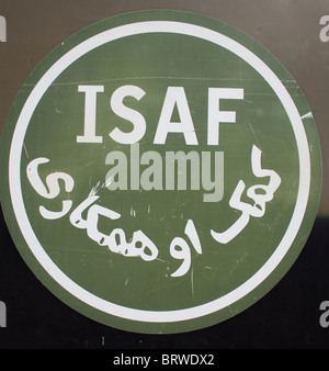 ISAF logo in Afghanistan Stock Photo - Alamy
