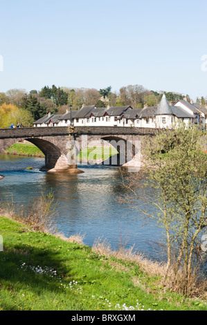 Bridge at Usk in Monmouthshire Stock Photo - Alamy
