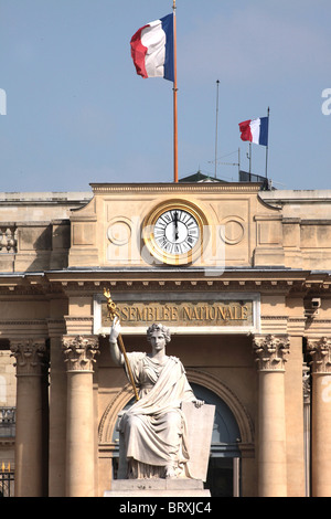 Illustration of the French National Assembly. The institution is ...