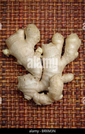 A vertical high angle shot of a ginger head girl on an escalator with ...