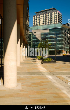 BBC Bridge House (left), the Studio and BBC Dock House buildings at ...