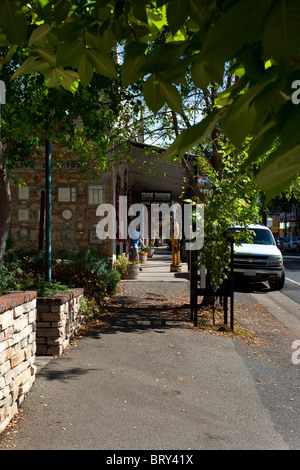 A scene from Murphys California old time downtown shopping area with ...