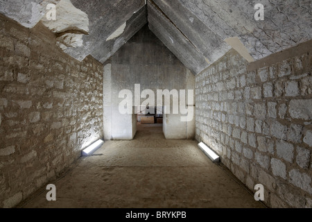 The Tomb of King Teti, at Saqqara, Egypt. Below ground the chambers and ...