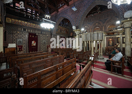 The Hanging Church in Cairo, Egypt. Saint Virgin Mary's Coptic Orthodox ...