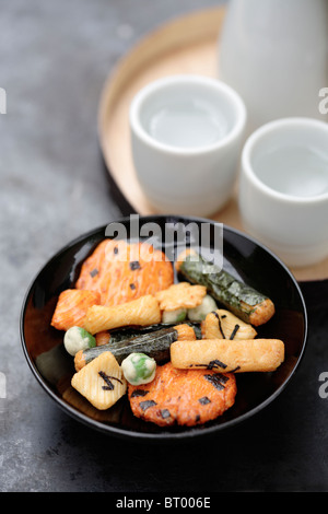 Japanese traditional snack,rice cracker Stock Photo - Alamy