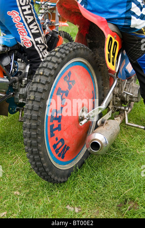 Tire of a speedway motorcycle Stock Photo - Alamy