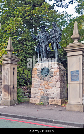 Statue of renowned writer Robert Louis Stevenson's characters from ...