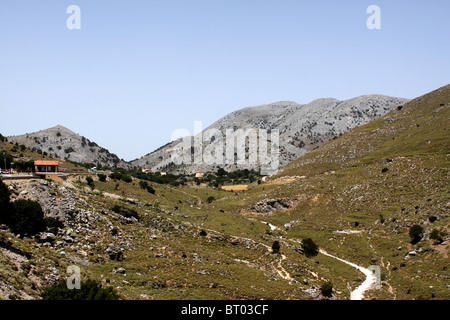 THE FOOTHILLS OF THE LEFKA ORI, WHITE MOUNTAINS AT IMBROSS ON THE GREEK ...