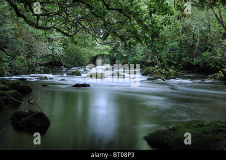 Waterfalls in lauragh beara cork ireland Stock Photo - Alamy