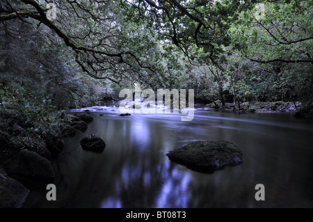 Waterfalls in lauragh beara cork ireland Stock Photo - Alamy