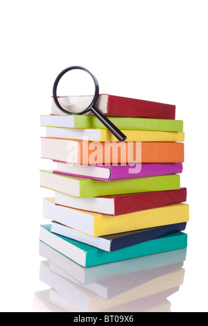 Finding the right book and best information Stock Photo - Alamy