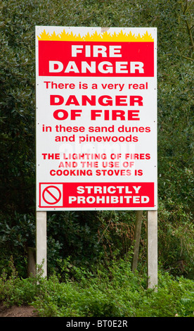 Fire caution signs Stock Photo - Alamy