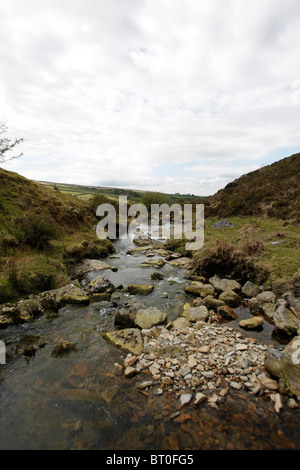 A running river in Dartmoor Stock Photo - Alamy