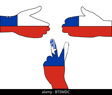 Chile hand signal Stock Photo - Alamy