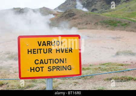 Geothermal mud pools at Hveragerdi, Iceland Stock Photo - Alamy
