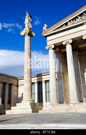 A picture of the Athena Column of the Academy of Athens Stock Photo - Alamy