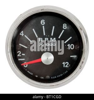 Rev counter tachometer Stock Photo - Alamy