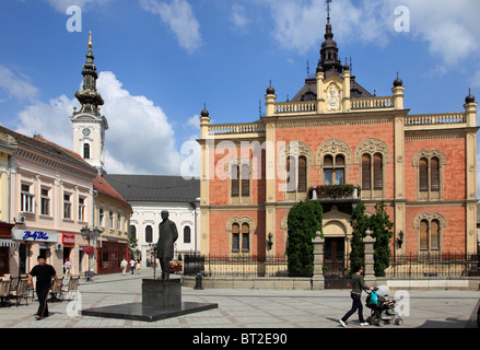 Bishop's Palace, Zmaj statue and Orthodox Cathedral, Novi Sad ...