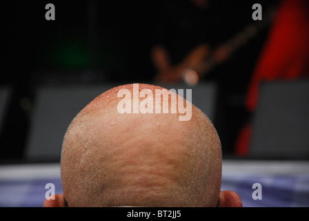 bald male spectator seen from above Stock Photo - Alamy