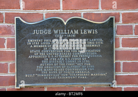Judge William Lewis house, Philadelphia, Pennsylvania, USA Stock Photo ...
