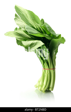 organic choy sum, green leafy vegetables Stock Photo - Alamy