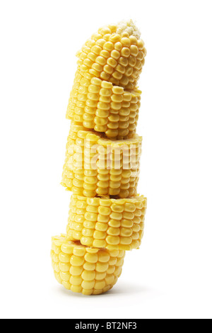 Vertical shot of corn cob cut open cross section Stock Photo - Alamy