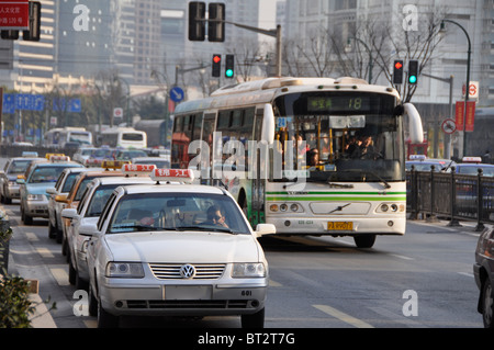 Line of taxis in Shanghai, China Stock Photo - Alamy