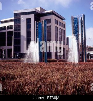 City of Cardiff, Wales. The Callaghan Square city centre modern office ...