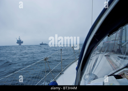 Oil rig Ringhorne. Esso, Exxon. North Sea, Norway Stock Photo - Alamy