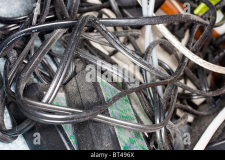 Bunch of Wires and Plugs Stock Photo - Alamy