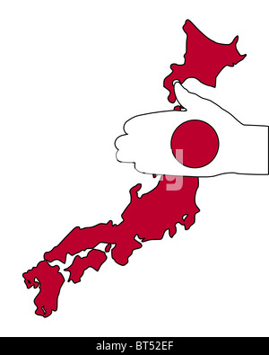 Japan hand signal Stock Photo - Alamy