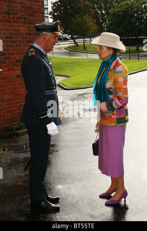 HRH Princess Alexandra meets Air Vice marshal Clive Evans CBE and ...