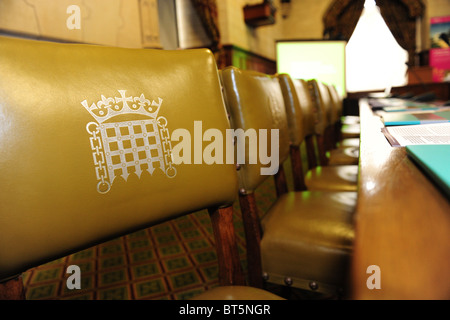 house of commons logo on chair Stock Photo - Alamy