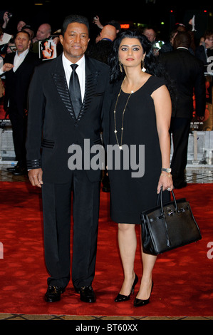 Jermaine jackson and Halima Rashid at the premiere of Michael Jackson's ...