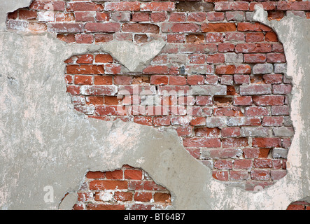 Background of old weathered red brick wall. Bricks masonry as texture ...