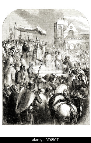 pope urban II preaching the first crusade in the market- place of ...