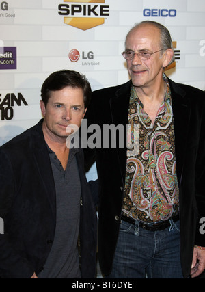 Actors Michael J. Fox and Christopher Lloyd arrive at Spike TV's ...