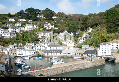 Harbour view in Polperro, Cornwall, England,UK Stock Photo - Alamy
