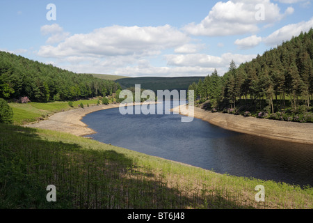 Low water Howden Reservoir in the Peak District national park ...