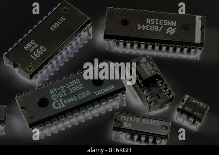 Integrated Circuit Chips - Computer Chip Stock Photo - Alamy