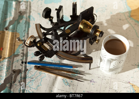 Marine navigation instruments Stock Photo: 32101536 - Alamy