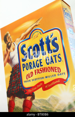 Box of Scott's Porage oats Stock Photo - Alamy