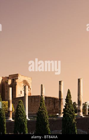 Columns on the sacred way. Rome, Italy Stock Photo - Alamy