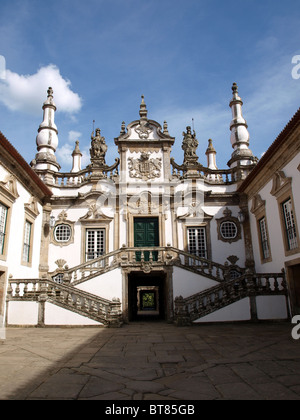 Casa de Mateus manor, Stairs, Mateus, Tras-Os-Montes, Portugal Stock ...