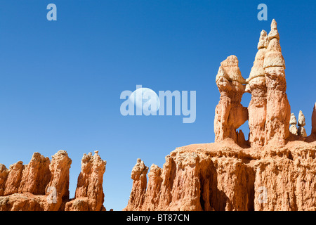 Moonrise over Bryce Canyon Stock Photo - Alamy